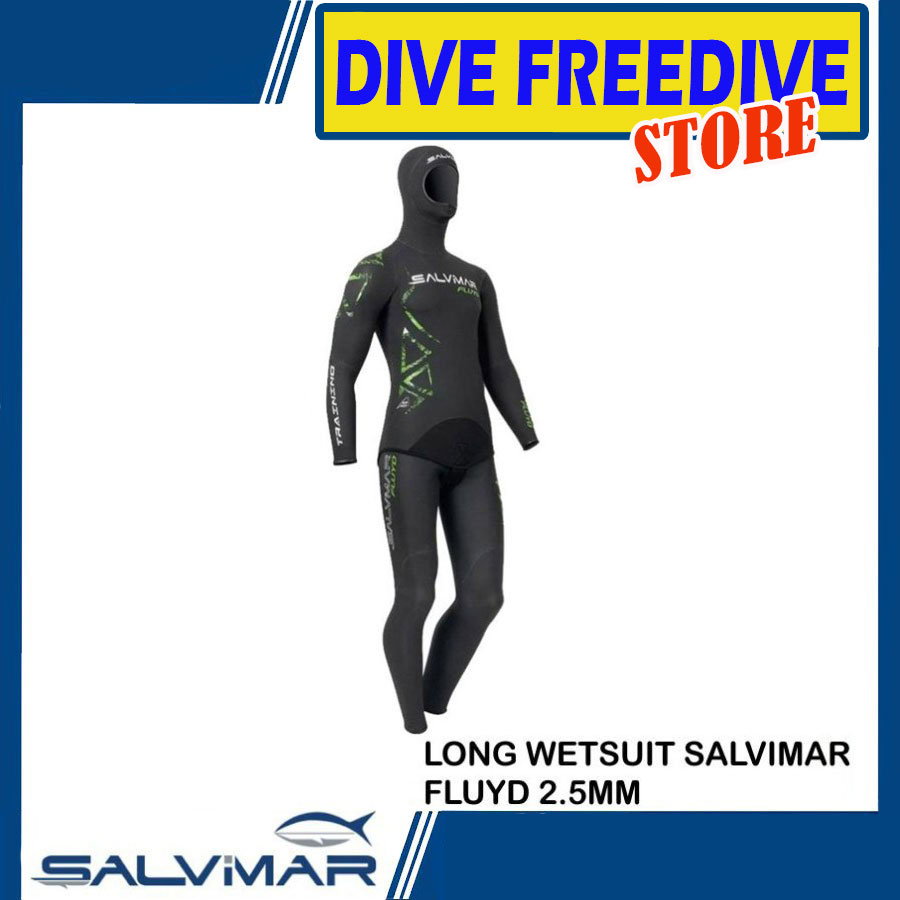 Jual Long Wetsuit Salvimar Fluyd Training HT Weld System 2,5mm Baju ...
