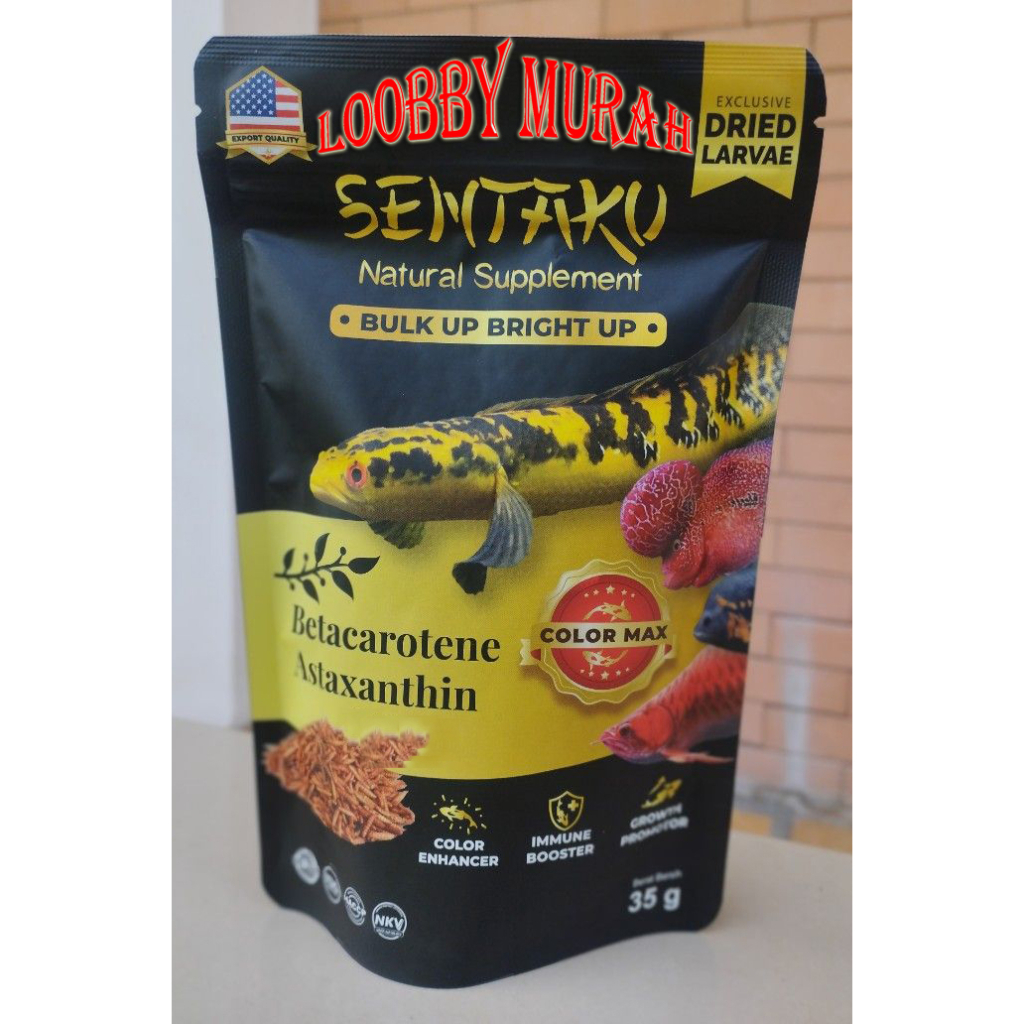 Jual Pakan Ikan SENTAKU COLOR MAX Maggot Magot Suplemen Warna ...