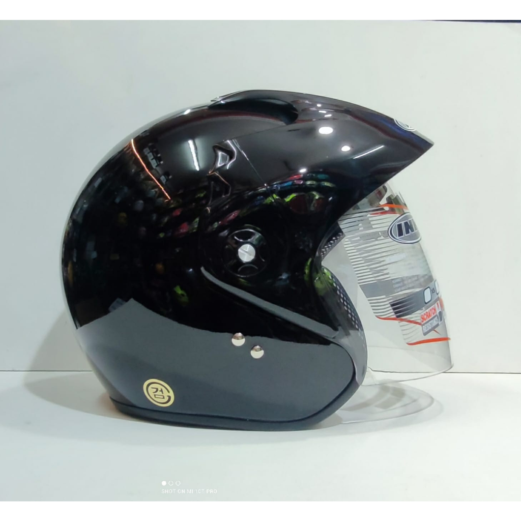 Jual HELM INK CX390 SOLID BLACK || INK BATMAN || INK MALANG | Shopee ...
