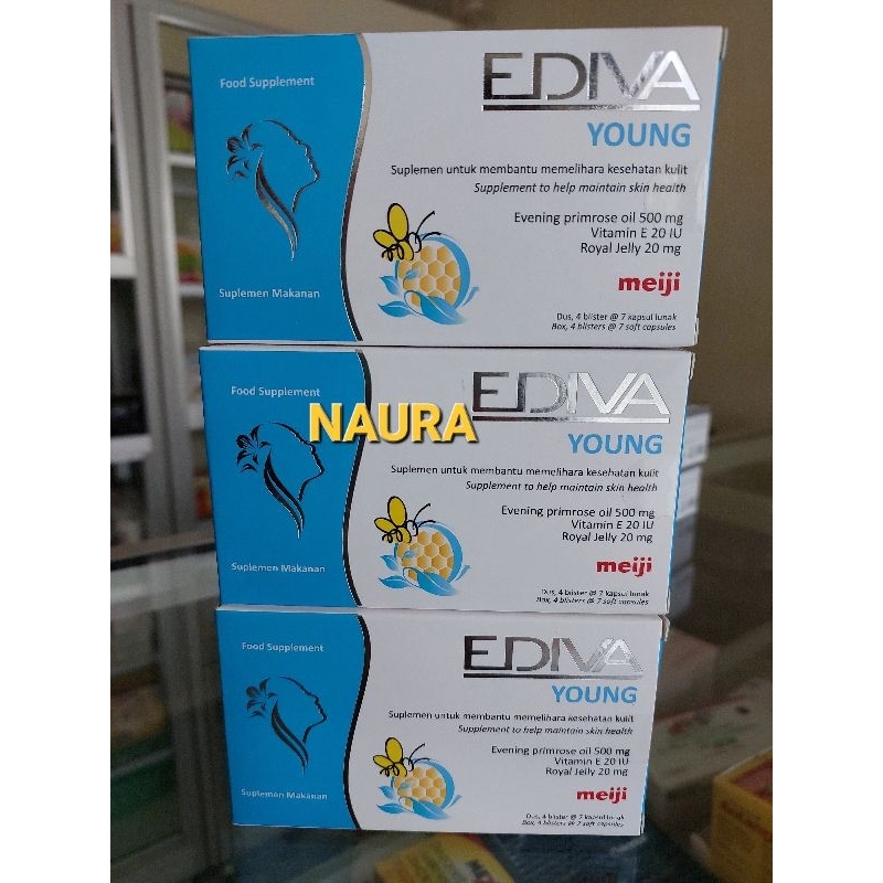 Jual EDIVA YOUNG SUPLEMEN KESEHATAN KULIT | Shopee Indonesia