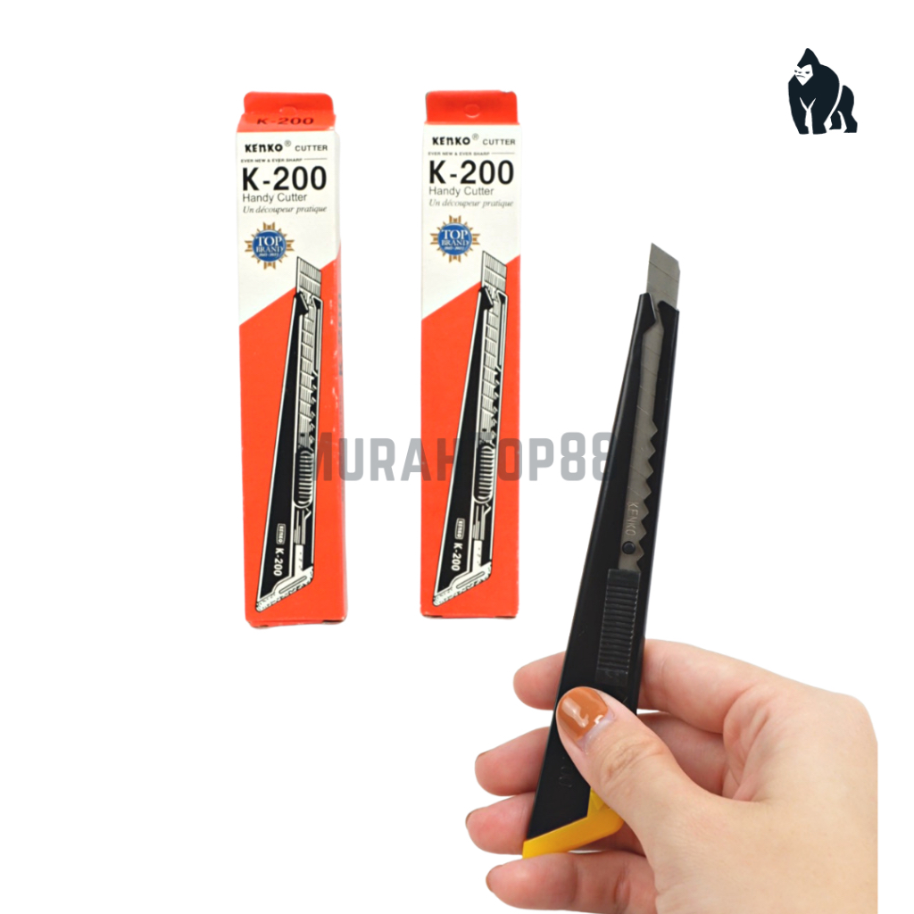 Jual Cutter Kecil Kenko K-200 K200 / Pisau Kater Pemotong Kertas Warna ...