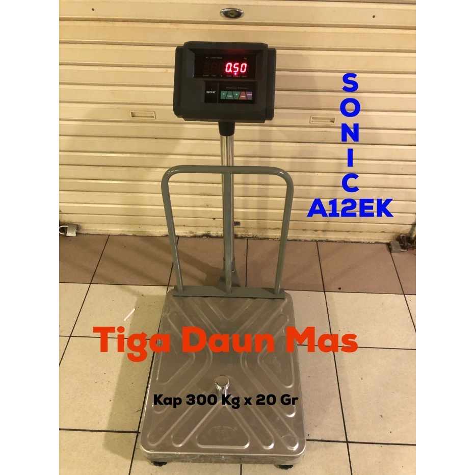 Jual Timbangan Barang digital/ Timbangan Lantai /Ekspedisi A12E 300 Kg | Shopee Indonesia