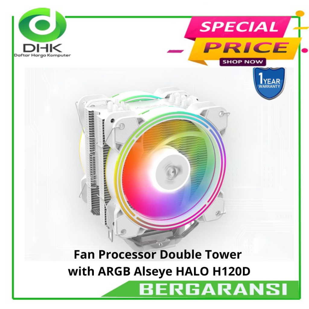 Jual Fan Processor Double Tower with ARGB Alseye HALO H120D | Shopee ...