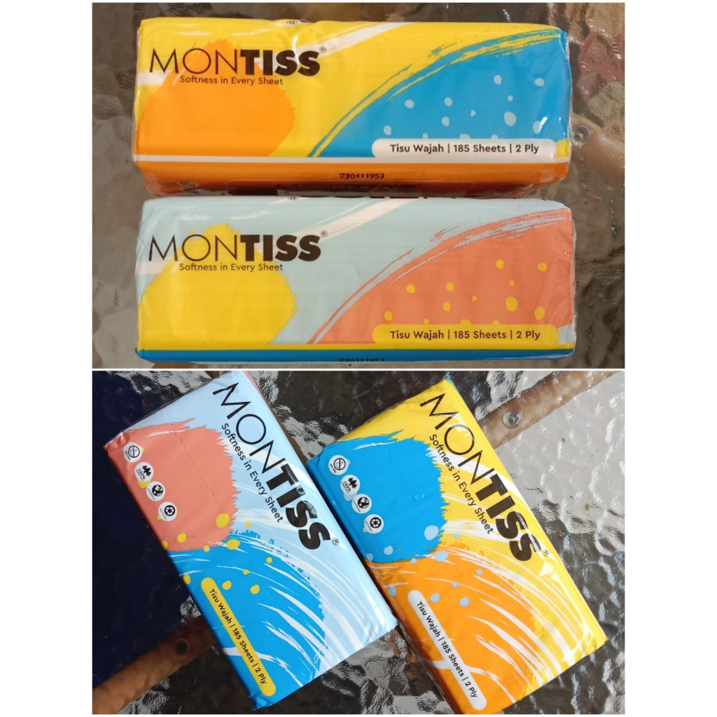 Jual MONTISS Tissue Wajah / 185 Sheets / 2 Ply | Shopee Indonesia