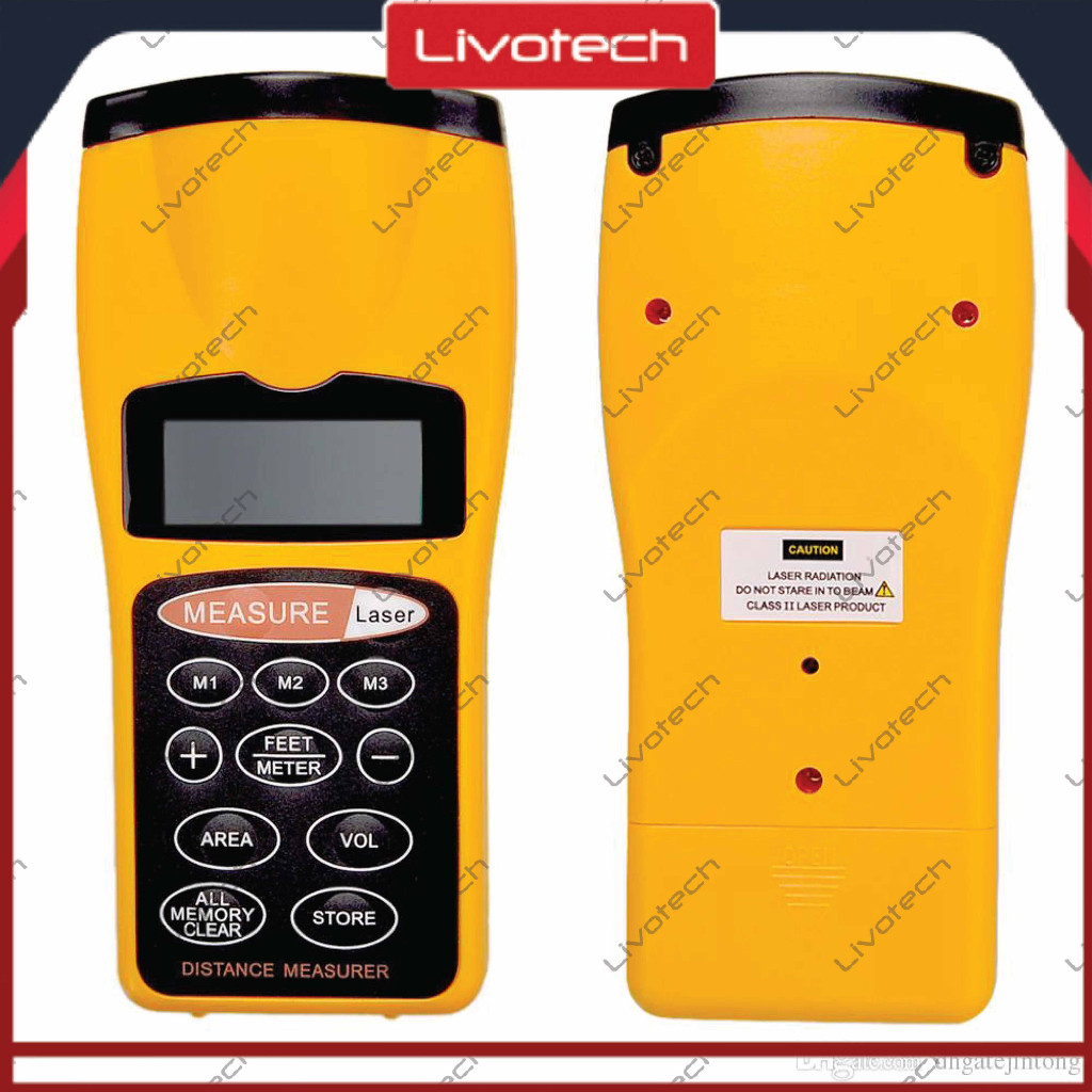 Jual Ultrasonic Distance Measurer with Laser Pointer CP-3007/Pengukur ...