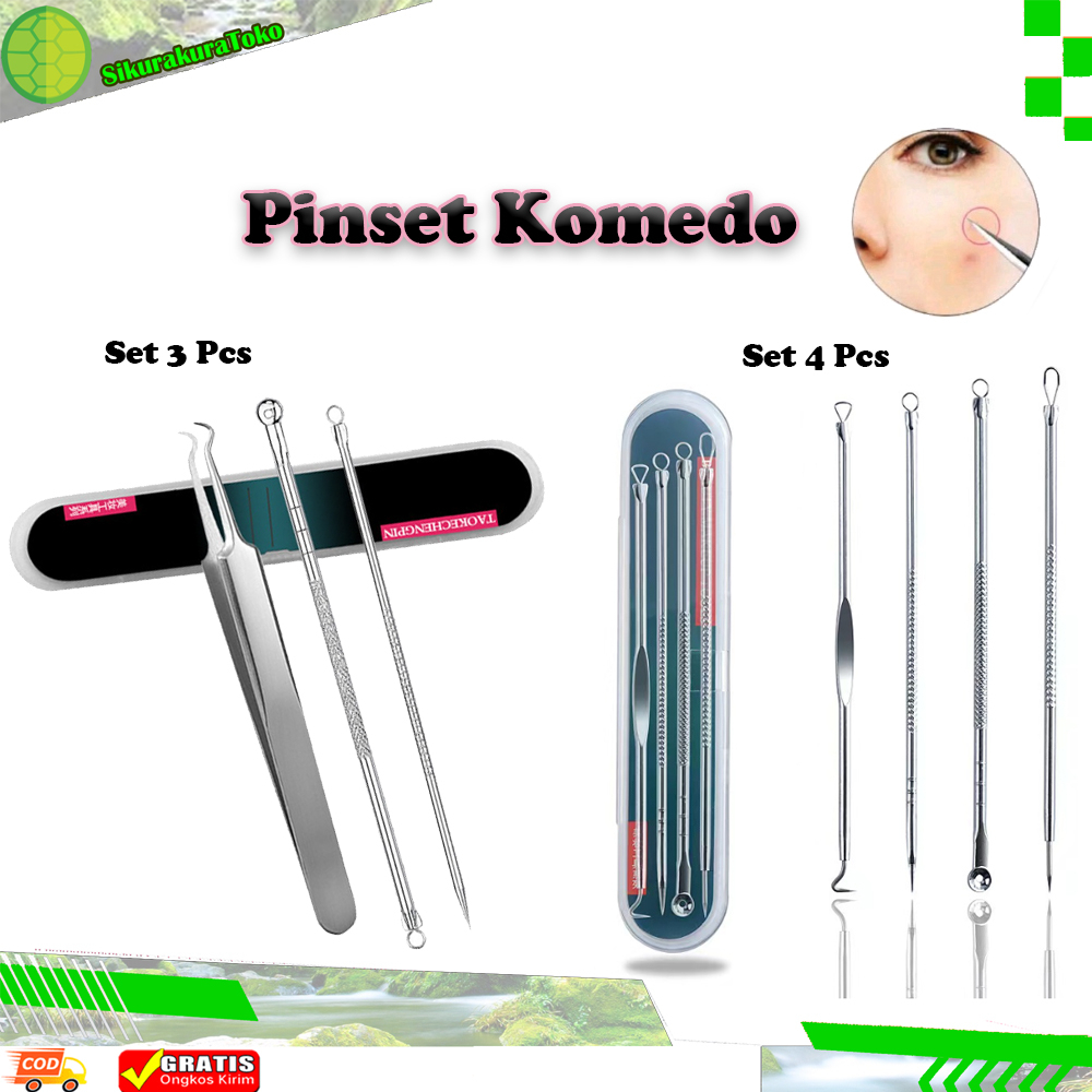 Jual (SKR) Set Pinset Pemencet Komedo Alat Pembersih Pencabut ...
