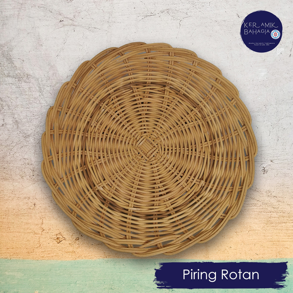 Jual Piring Anyam Alas Makan Rotan Tebal Kokoh Solid | Shopee Indonesia