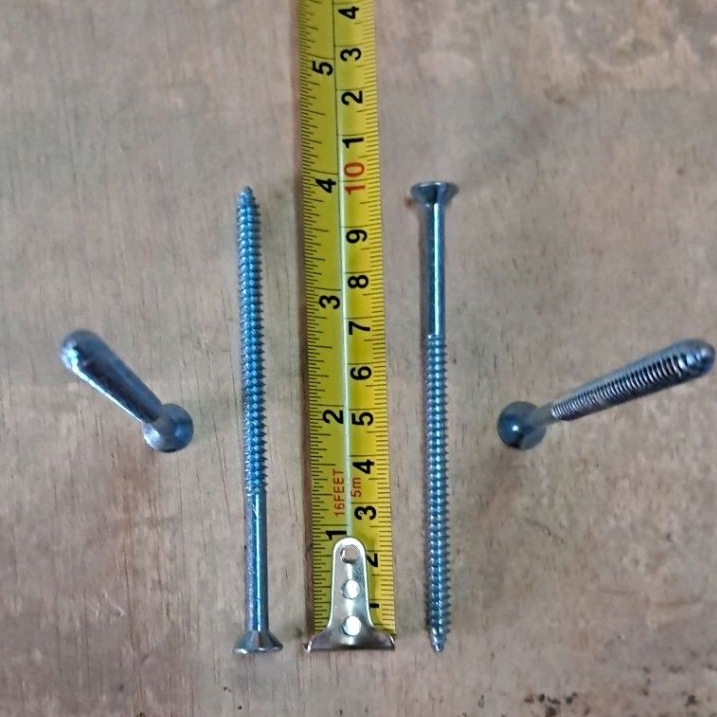 Jual Skrup Putih 12mm x 10cm Skrup 12×4" ins Sekerup Kayu Putih Skrup ...