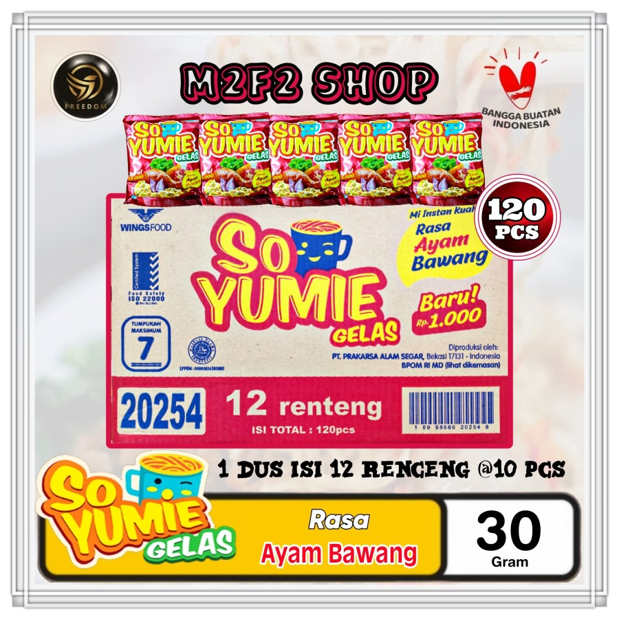 Jual Mie Gelas So Yumie Instant Kuah Ayam Bawang Sachet - 30 gr ...