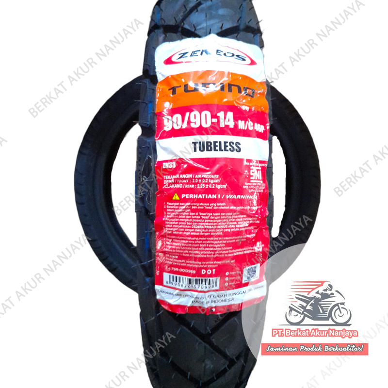 Jual Ban Motor Zeneos Turino ZN33 90/90-14 Ban Belakang Beat Matic ...