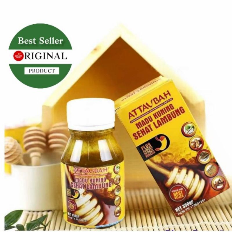 Jual Madu Kuning Sehat Lambung Attaubah 350gr | Shopee Indonesia