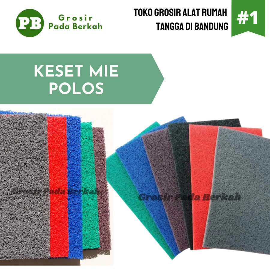 Jual Keset Karpet PVC Mie Bihun 40 x 60 Anti Slip Keset Karet Polos ...