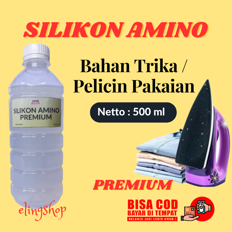 Jual Silikon Amino Bahan Trika Pelicin Pakaian Baju Setrika Laundry 500 ...