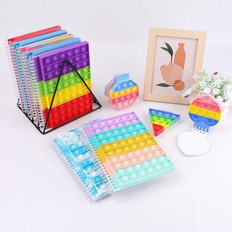 Jual Notebook Pop it / Buku Tulis cover mainan Pop it | Shopee Indonesia