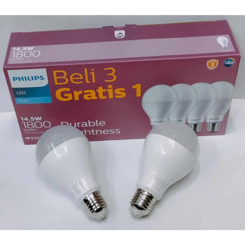 Jual LAMPU PHILIPS MULTIPACK MYCARE LED BULB 14,5W BOHLAM LED BULB PACK ...