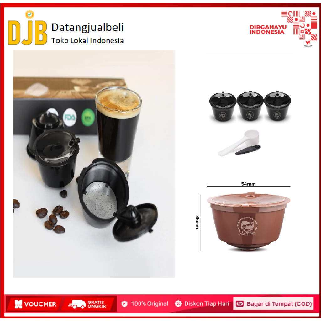 Jual iCafilas Capsule Upgrade Version 3PCS for Nescafe Dolce Gusto ...