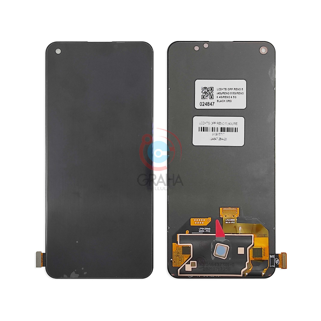 Jual LCD OPPO RENO 5 4G-5G / RENO 6 4G-5G FULLSET TOUCHSCREEN + FINGER | Shopee Indonesia