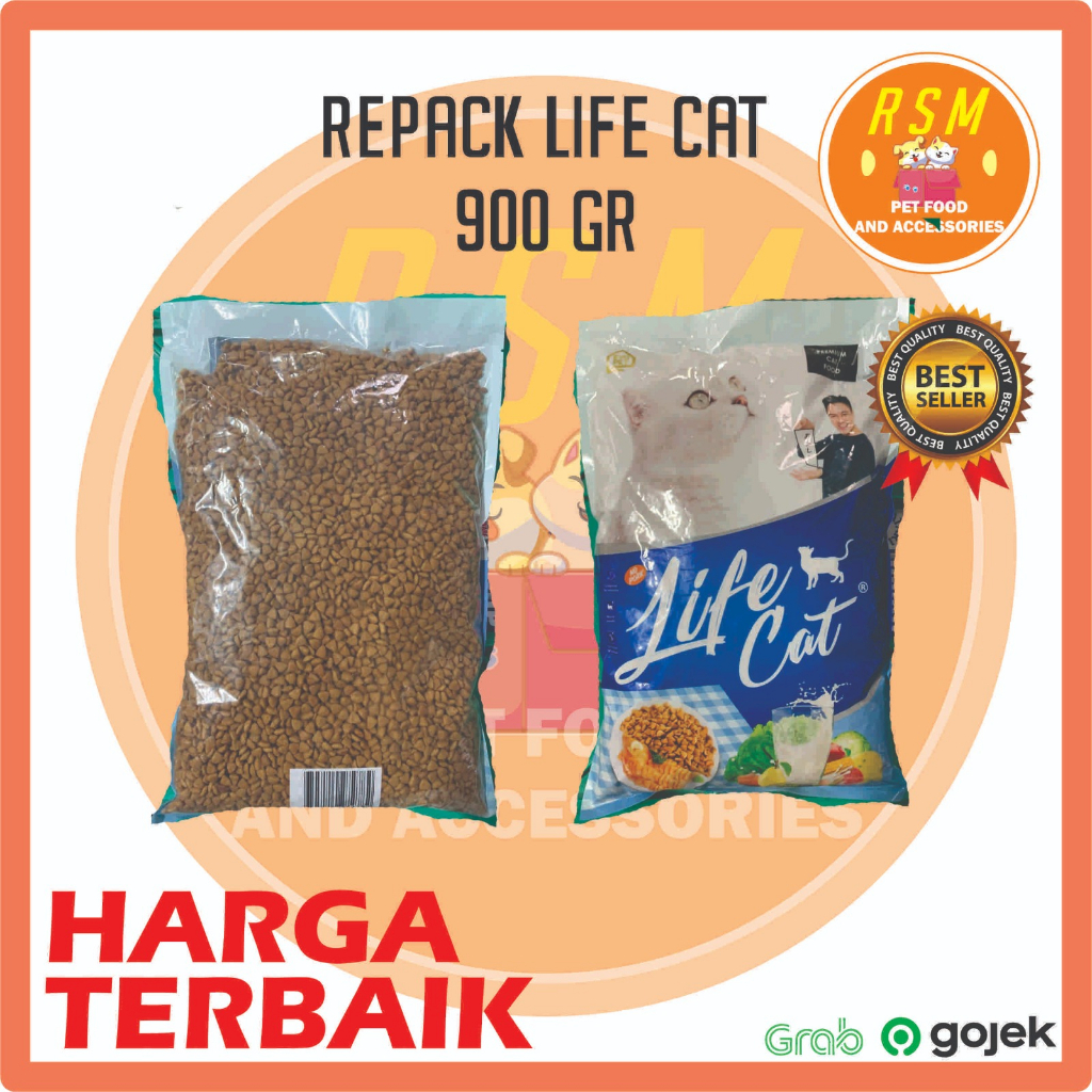 Jual Life Cat Repack Makanan Kucing 900gr | Shopee Indonesia