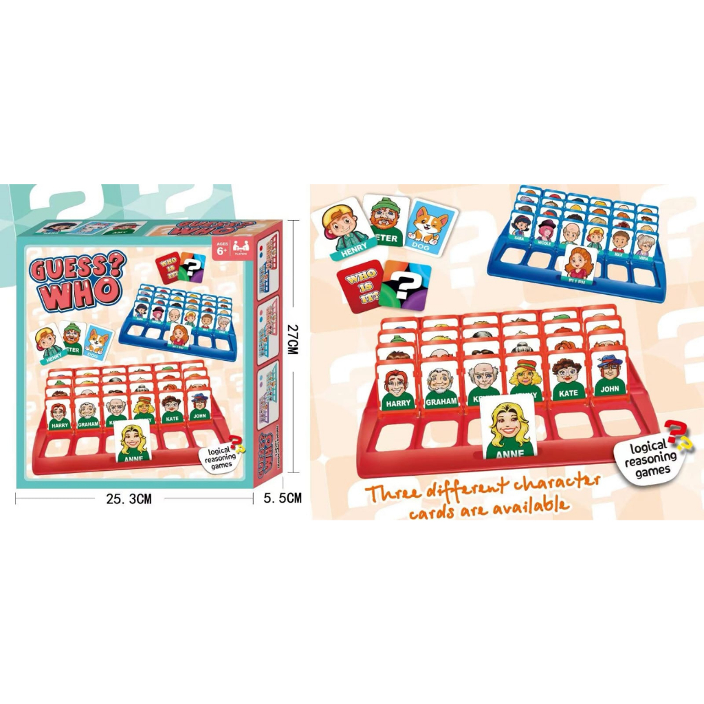 Jual Mainan Papan Tebak Gambar Who Is It Board Game Guess Who I Am ...