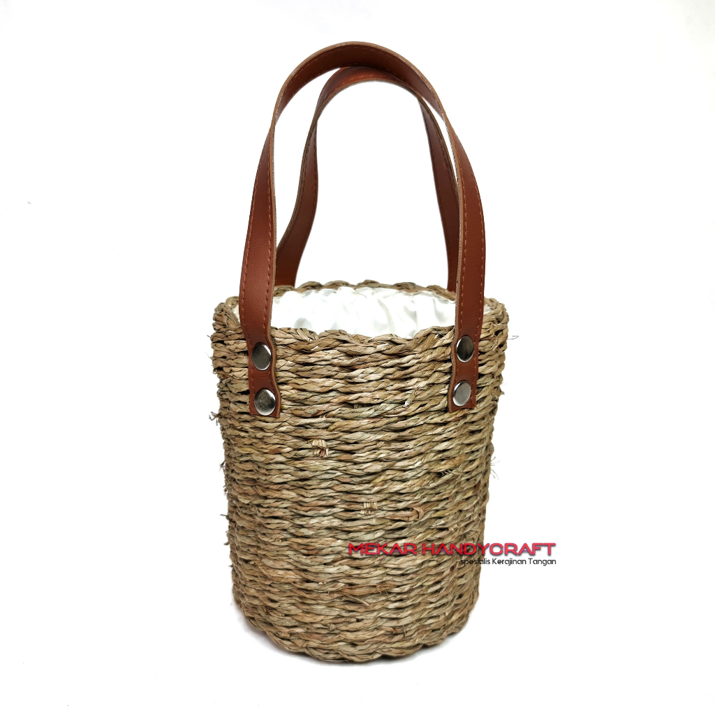 Jual Tas Anyaman mendong Bulat Complong | Shopee Indonesia