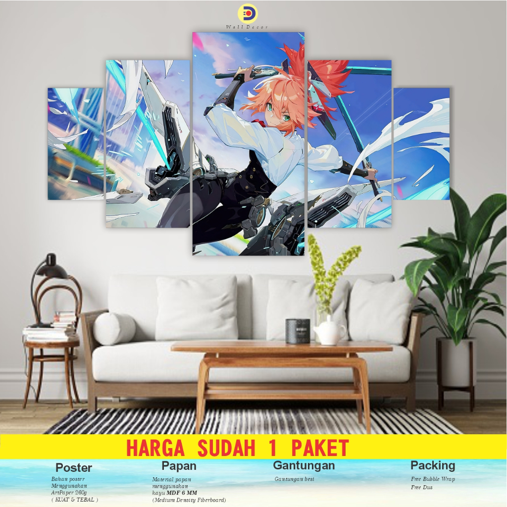 Jual CIMON 1set Poster Kayu FANY Hero MOBILE LEGEND ML Pajangan Hiasan ...