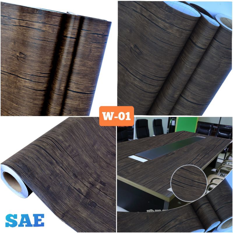 Jual Wallpaper Pvc Kayu Premium Sticker Meja Lemari Pintu Triplek ...