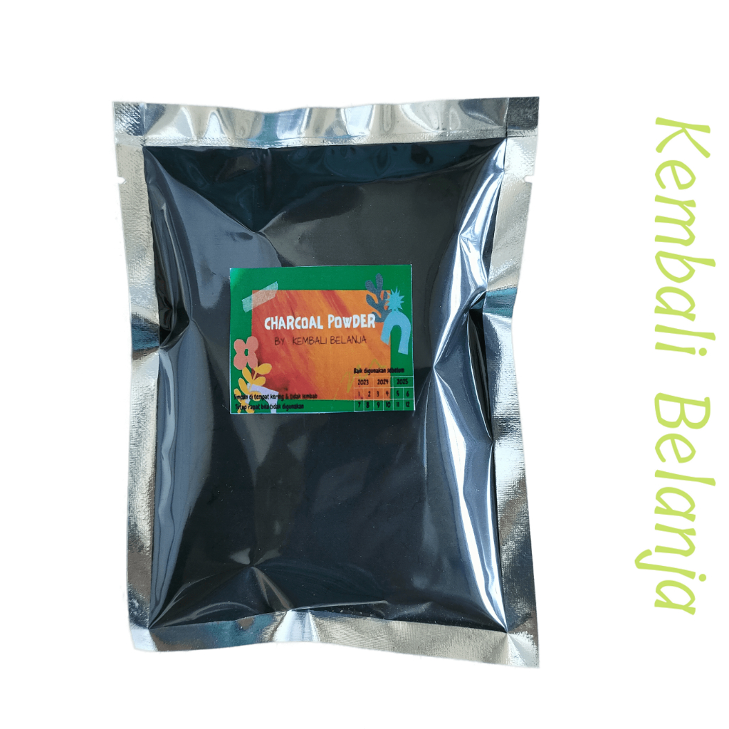 Jual Bubuk Arang Bambu 100 Gram/ Activated Bamboo Charcoal Powder/ Food ...