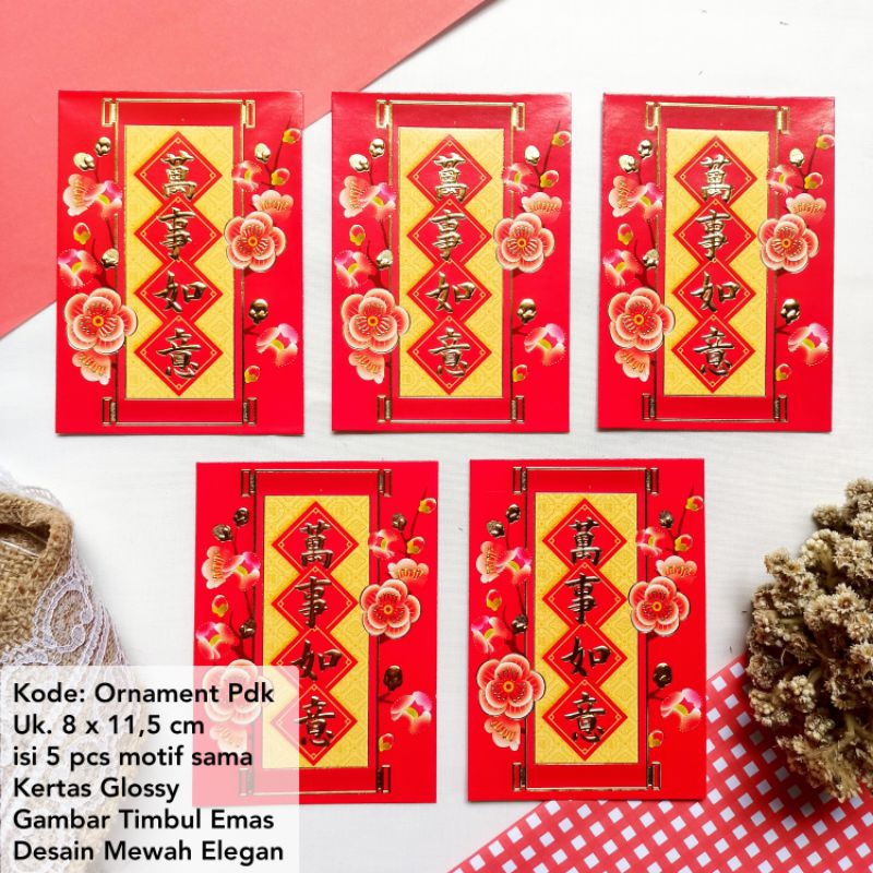 Jual [ ANGPAO SERBAGUNA ISI 5 PCS + STICKER ] COD GOSEND/GRAB SIAP ...