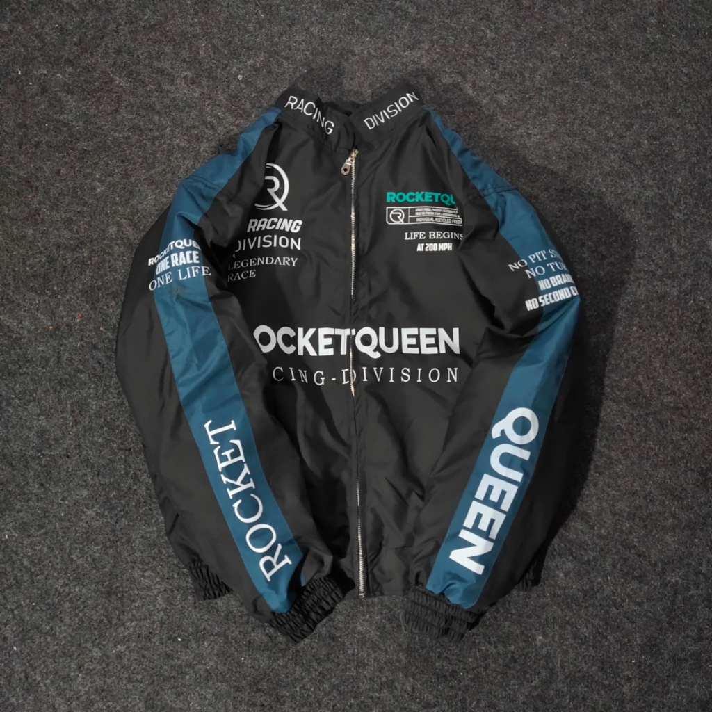 Jual Gns Nascar Jacket Black Division Rocket Queen | Shopee Indonesia