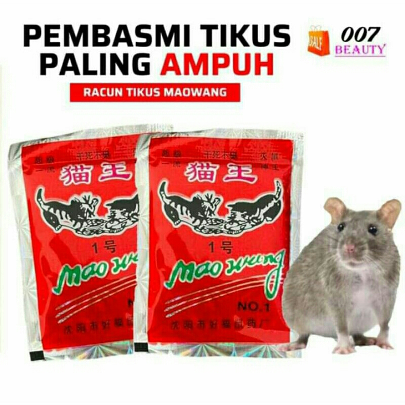 Jual Pembasmi tikus/Racun tikus paling ampuh Mao wang kemasan sanset ...