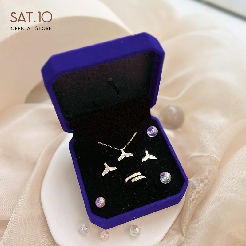 Jual SAT.10 Satu Set Gold Kalung Cincin Anting Model Mermaid Tail ...