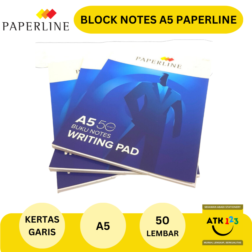 Jual Block Notes / Notes Bergaris Merk Paperline Ukuran A5 | Shopee ...