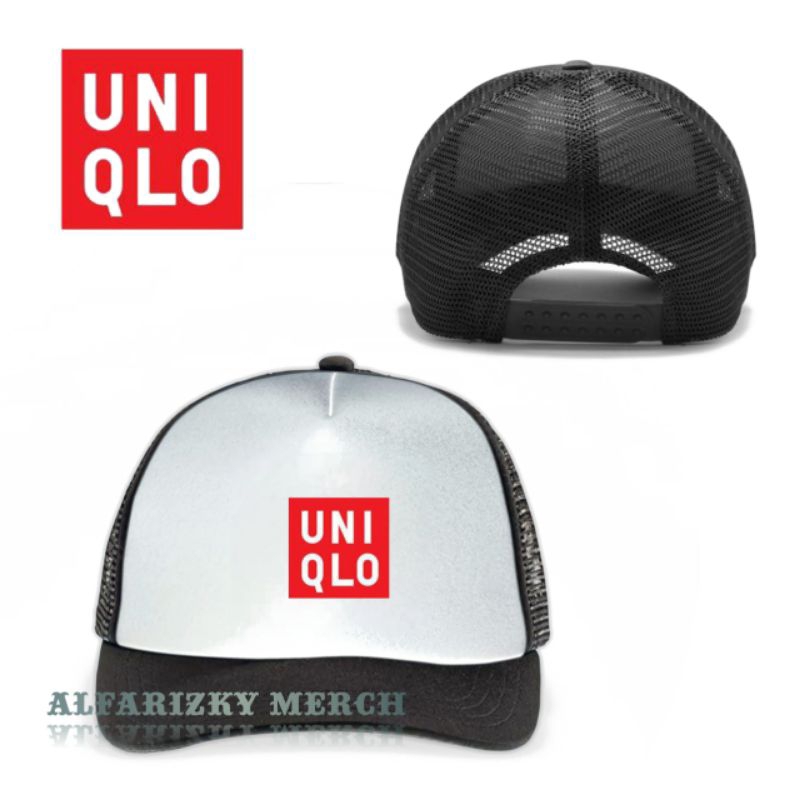 Jual Topi trucker premium/Topi jaring pria wanita casual model UNIQLO ...