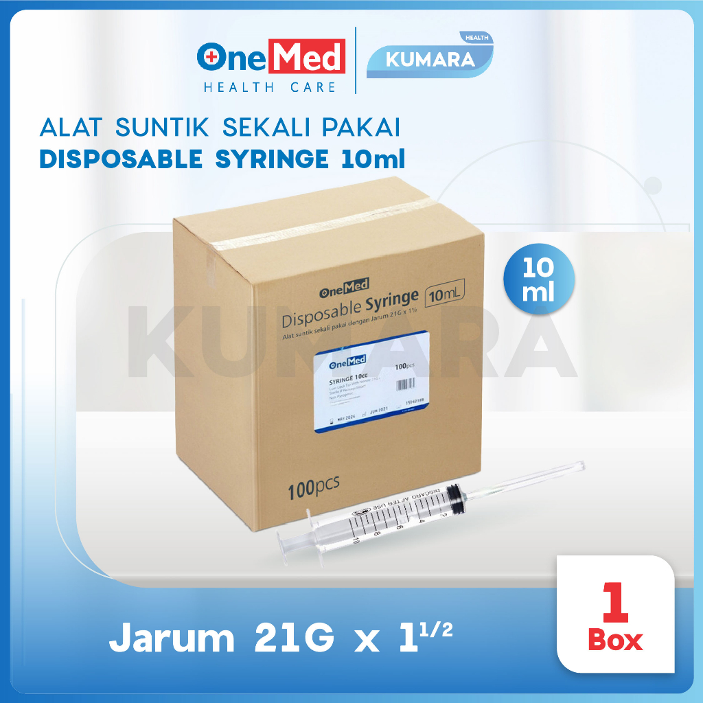 Jual ONEMED - Syringe 10cc / Spuit 10ml BOX | Shopee Indonesia
