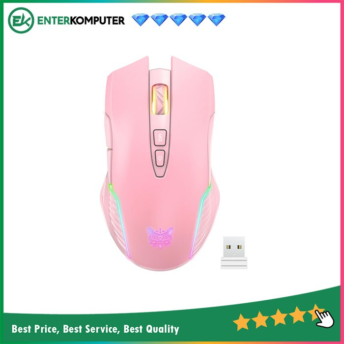 Jual Onikuma CW905 Wireless RGB Gaming Mouse - Pink | Shopee Indonesia