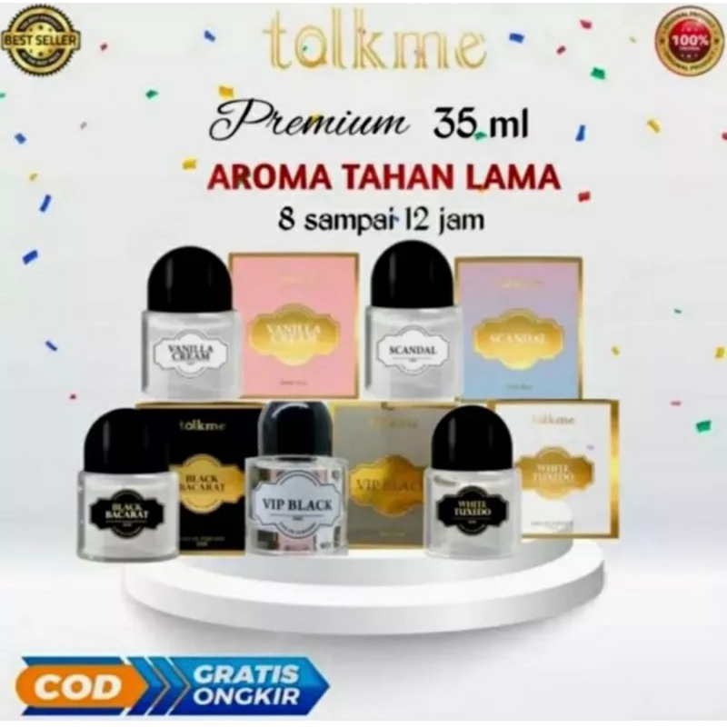 Jual parfum talkme kemasan baru 35ml ready stock LANGSUNG KIRIM!!! Free ...
