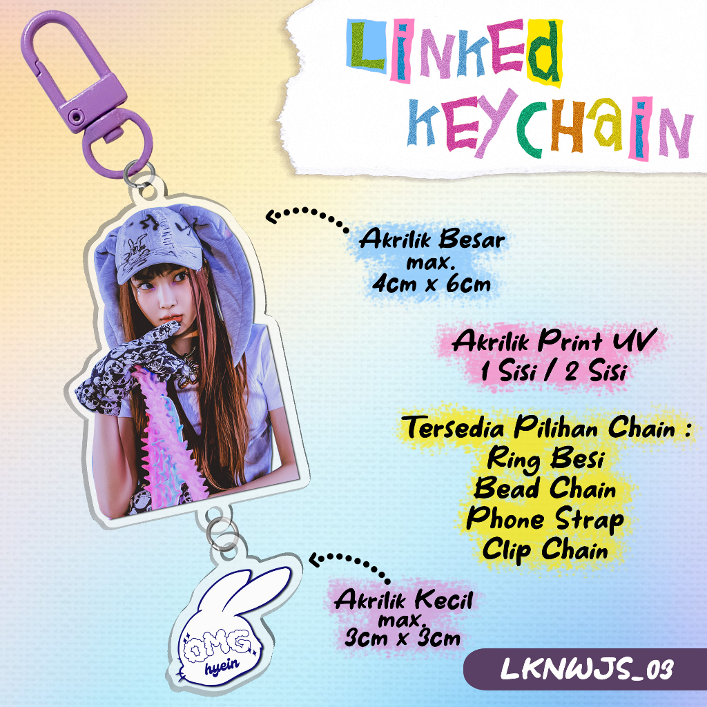 Jual Custom Gantungan Kunci Linked Keychain / Gantungan Kunci Link ...