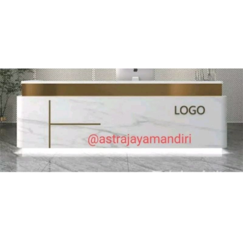 Jual meja resepsionis meja kasir meja customer service meja custom ...
