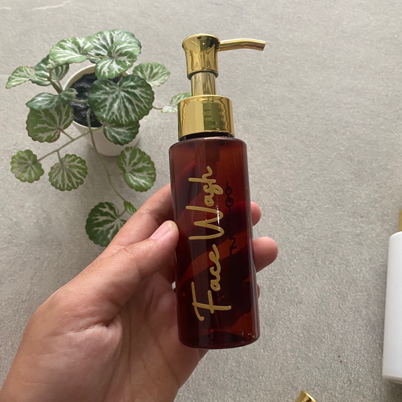 Jual BOTOL RF REFILL 100ml PUMP GOLD LUXURY FREE STIKER CUTTING ...