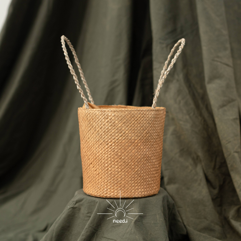 Jual NEEDI ELENA RARA - Tas Pandan Ember Polos Parcel Anyaman Tas ...