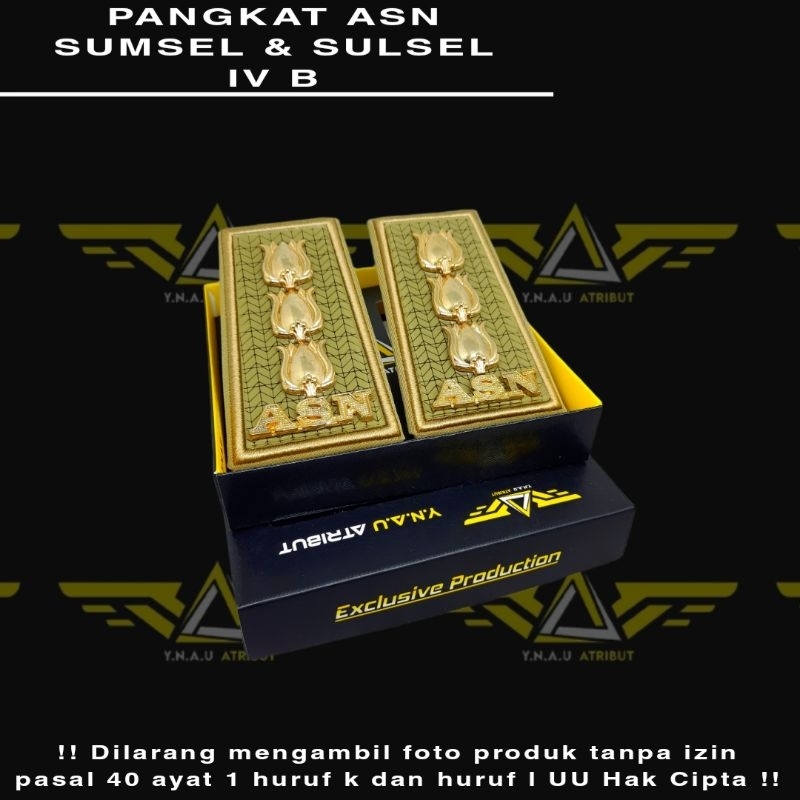 Jual ATRIBUT ASN / PANGKAT ASN SUMSEL & SULSEL GOLONGAN 4B EXCLUSIVE ...