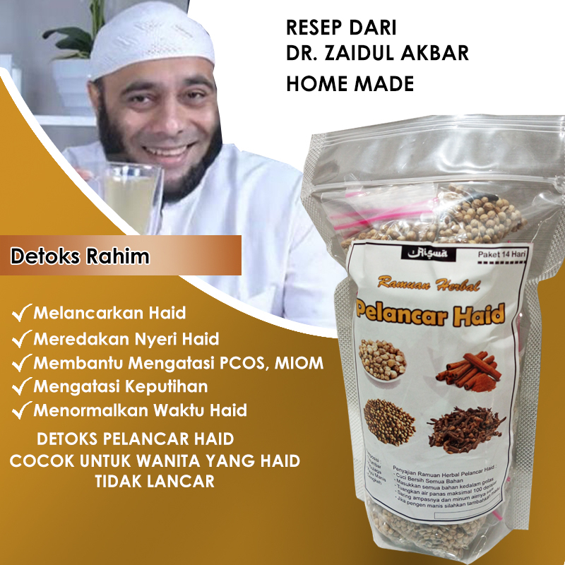 Jual 30 PCS JSR Detox Wanita Pelancar Haid Jamu Detox Rahim JSR Detok Zaidul Akbar Promil Pereda ...