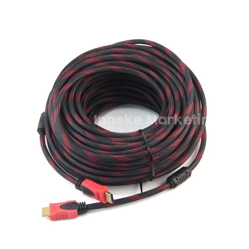 Jual KABEL HDMI PANJANG KABEL 25 METER BULAT HIGH QUALITY MERK R-ONE ...
