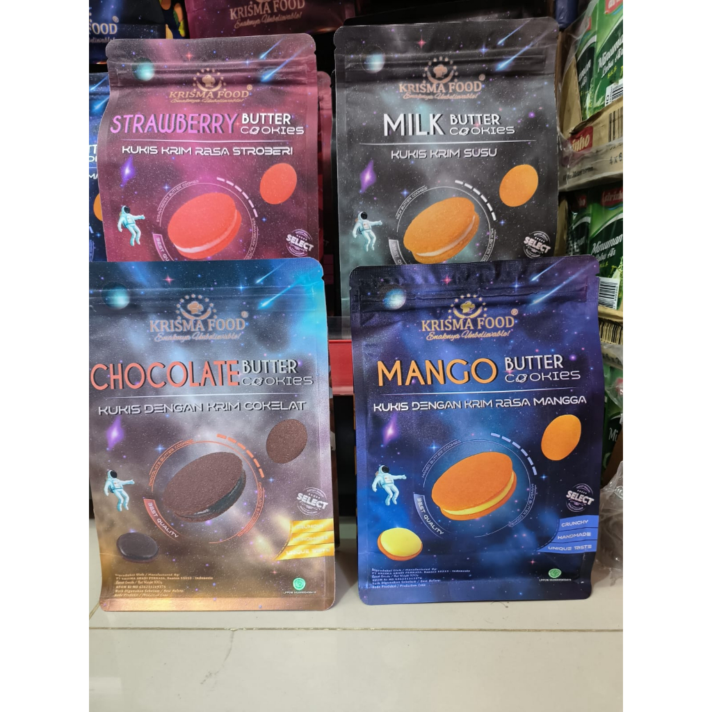 Jual krisma food butter cookies 7 varian rasa | Shopee Indonesia
