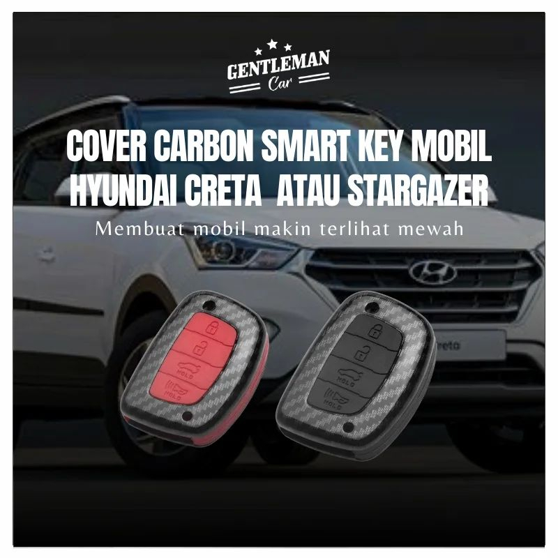 Jual Cover Carbon Casing Smart Key Case Mobil Kunci Hyundai Creta / Stargazer | Shopee Indonesia