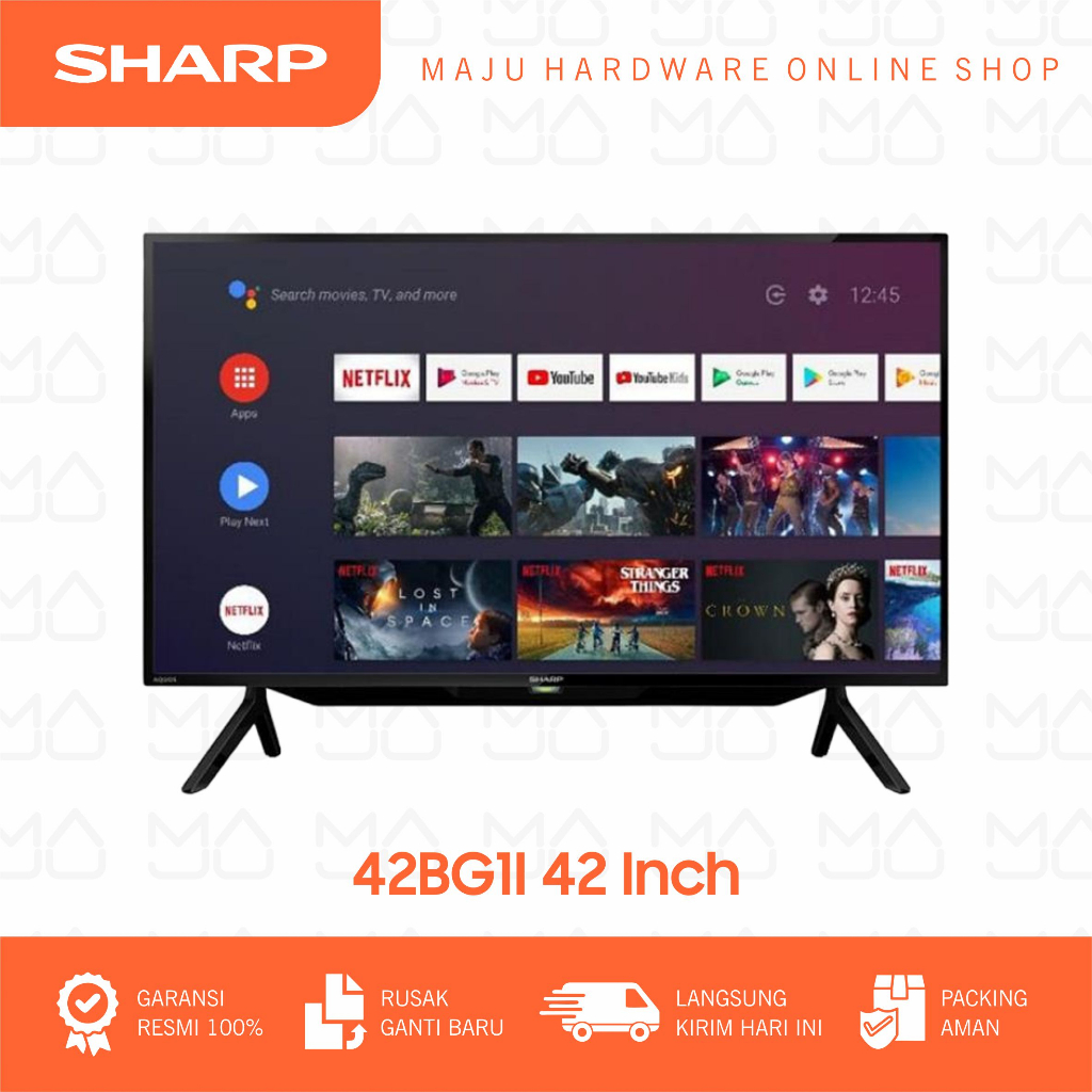 Jual TV ANDROID SHARP Google TV 2T-C42EG1i 42 inch Full HD | Shopee Indonesia