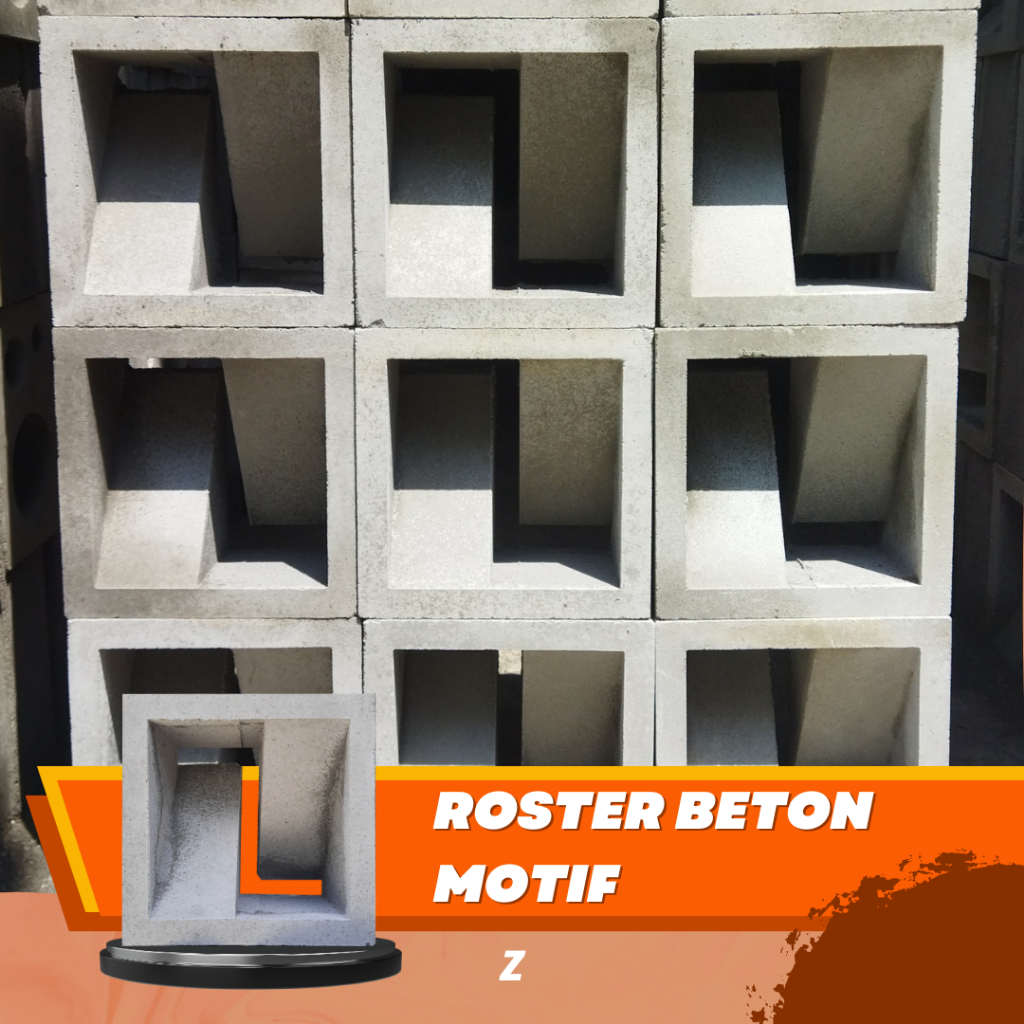 Jual Roster Beton Motif Z | Pabrik Loster Beton Minimalis Dinding ...