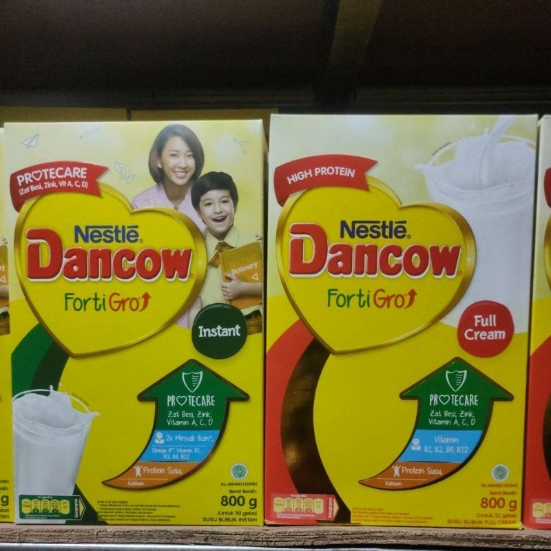Jual Dancow fortigrow instan putih & cokelat fullcream800gr | Shopee ...