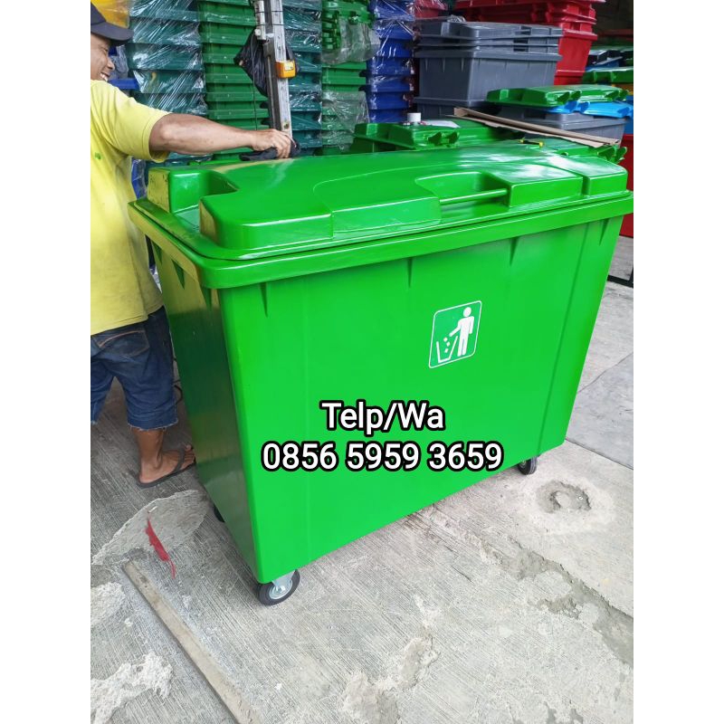 Jual TEMPAT SAMPAH BESAR 660 LITER / BAK SAMPAH BESAR 660 LITER RODA | Shopee Indonesia