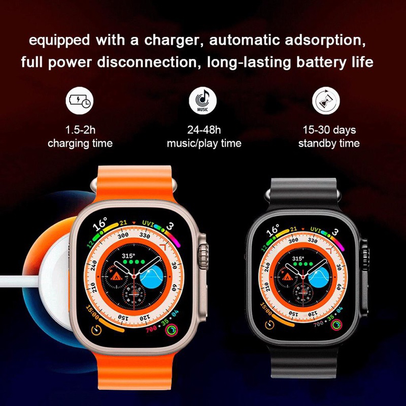 Jual Smart Watch 8 Ultra Series 8 Full Screen Smartwatch iOs dan ...